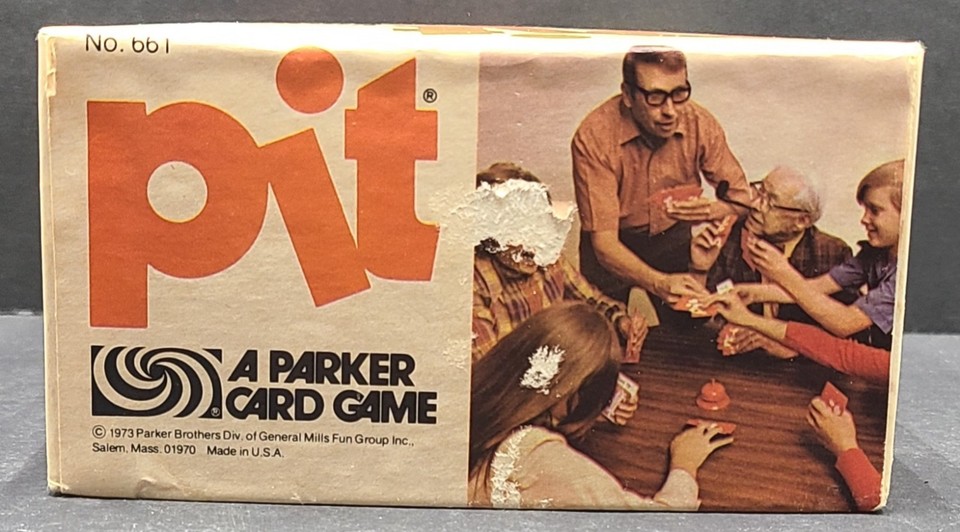Vintage PIT Game 1973 Parker Brothers Pit Card Game No.661 Frenzied ...