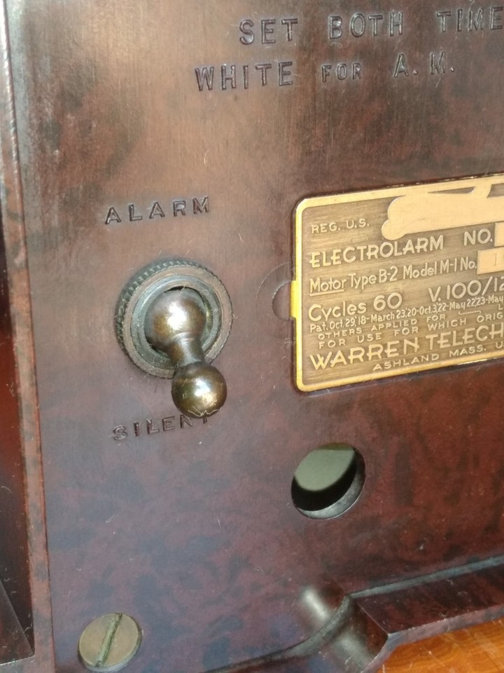 VTG ART DECO RARE TELECHRON ELECTROLARM 700 ART DECO SKYSCRAPER DESK ...