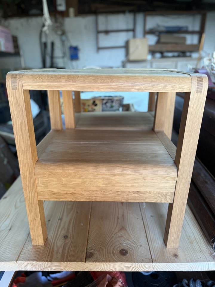 Two Habitat Radius Solid Oak Bedside Tables Original Simon Pengelly ...