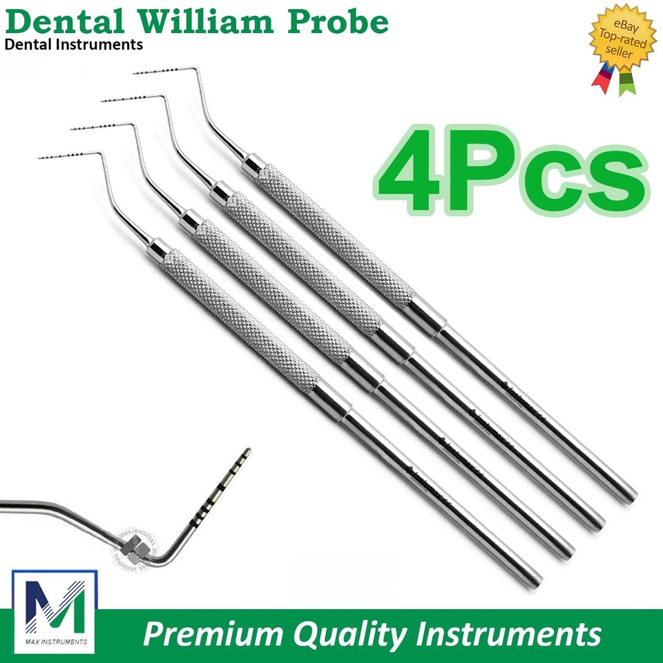 William Probes Color Coated Dental Periodontal Perio Probes Fast ...