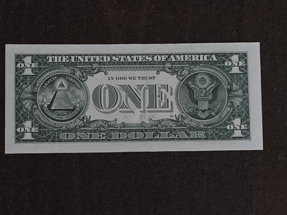 2021 $1 fancy serial number double quad doubles J77004444C UNC ungraded ...