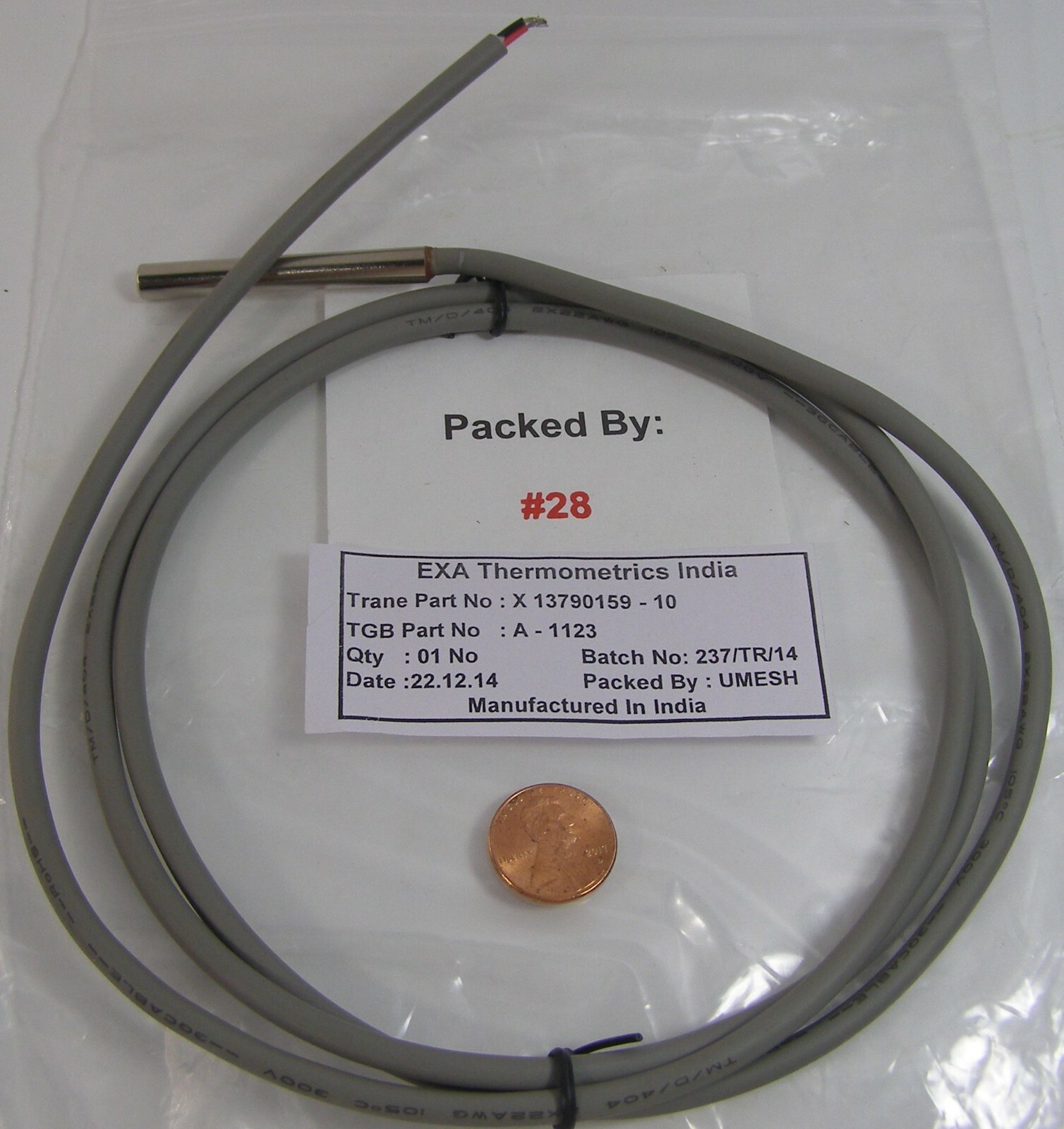 EXA Thermometrics Temperature Sensor SEN00469 Trane:X13790159-10 | eBay