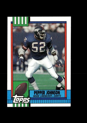 Pepper Johnson 1990 Topps Football #54b New York Giants | eBay