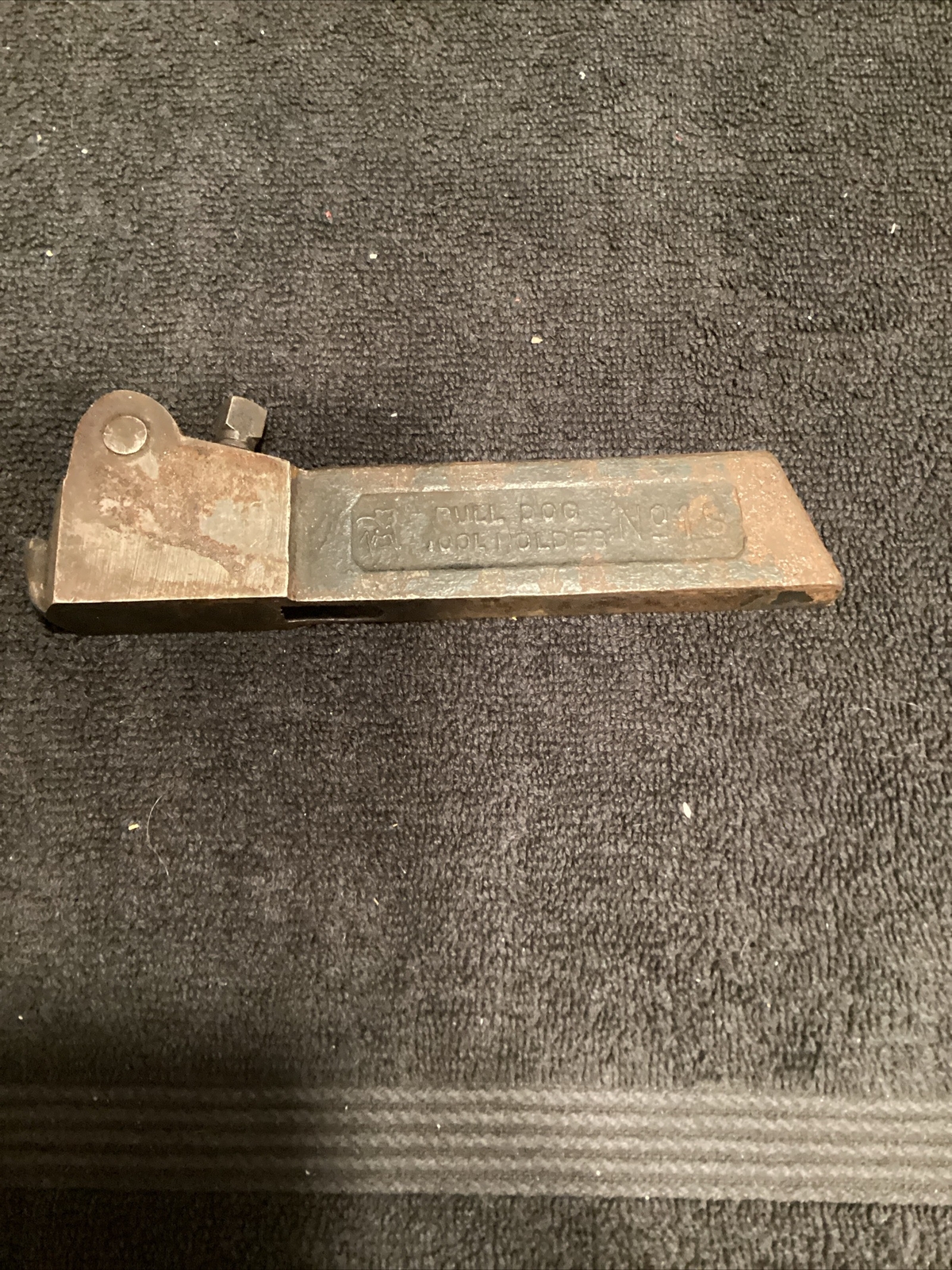 VINTAGE ANTIQUE METAL LATHE TOOL HOLDER , Bulldog no. 1 S Made In Green ...