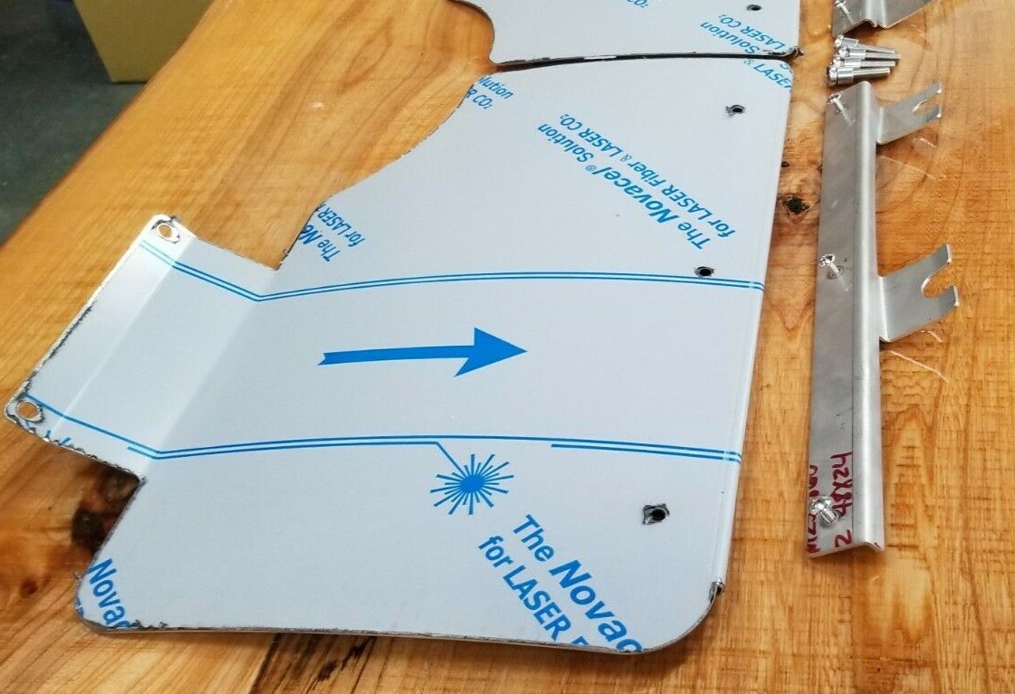 Peterbilt 388 389 Stainless Steel Fender Guards 2007+ rock guards pair ...