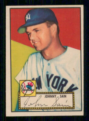 1952 TOPPS BASEBALL # 49 JOHNNY SAIN 20560 | eBay
