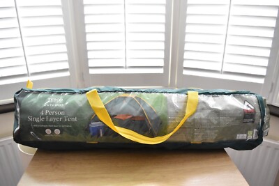 4 person single layer tent Tesco | eBay UK