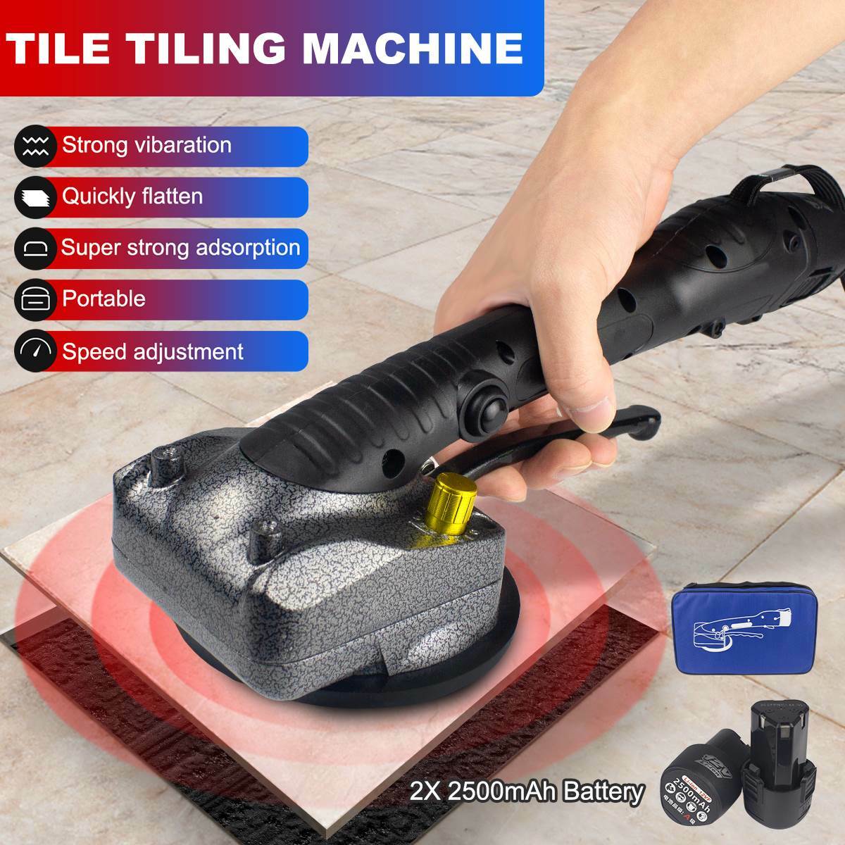 Handheld Tile Automatic Leveling Machine Tile Vibrator Tiler Machine 2 ...