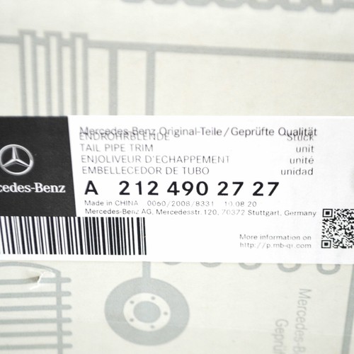 NEW MERCEDES-BENZ GLE W166 LEFT TAIL PIPE COVER A2124902727 OEM NO DUTY ...