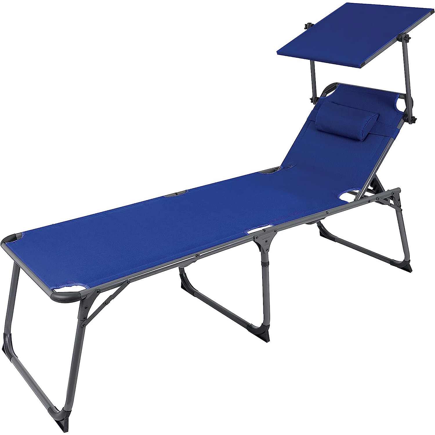 XXL SONNENLIEGE klappbar EXTRA HOCH Strandliege mit