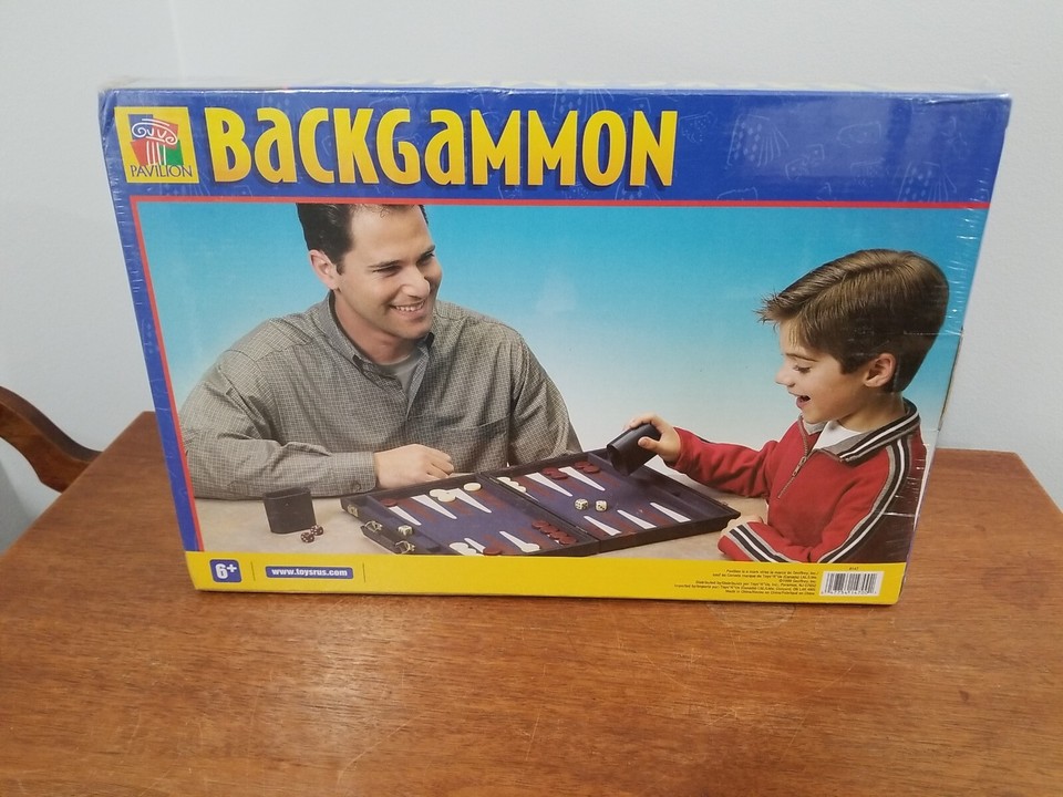 1999 Pavilion Tournament Backgammon Board Game Vintage New Factory ...
