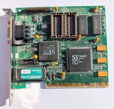 DIAMOND STEALTH 64 DRAM T S3 64-BIT PCI VGA Video Graphics Card Adapter ...