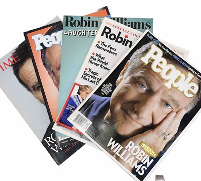 Robin Williams Magazines Lot Time, People, Special Collections ...
