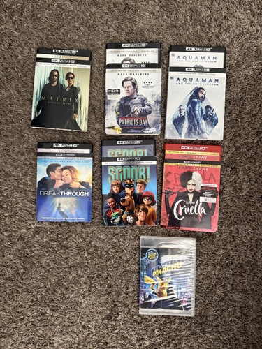 4k Blu Ray Movie Lot of 7 NO DIGITAL CODES 191329102107| eBay