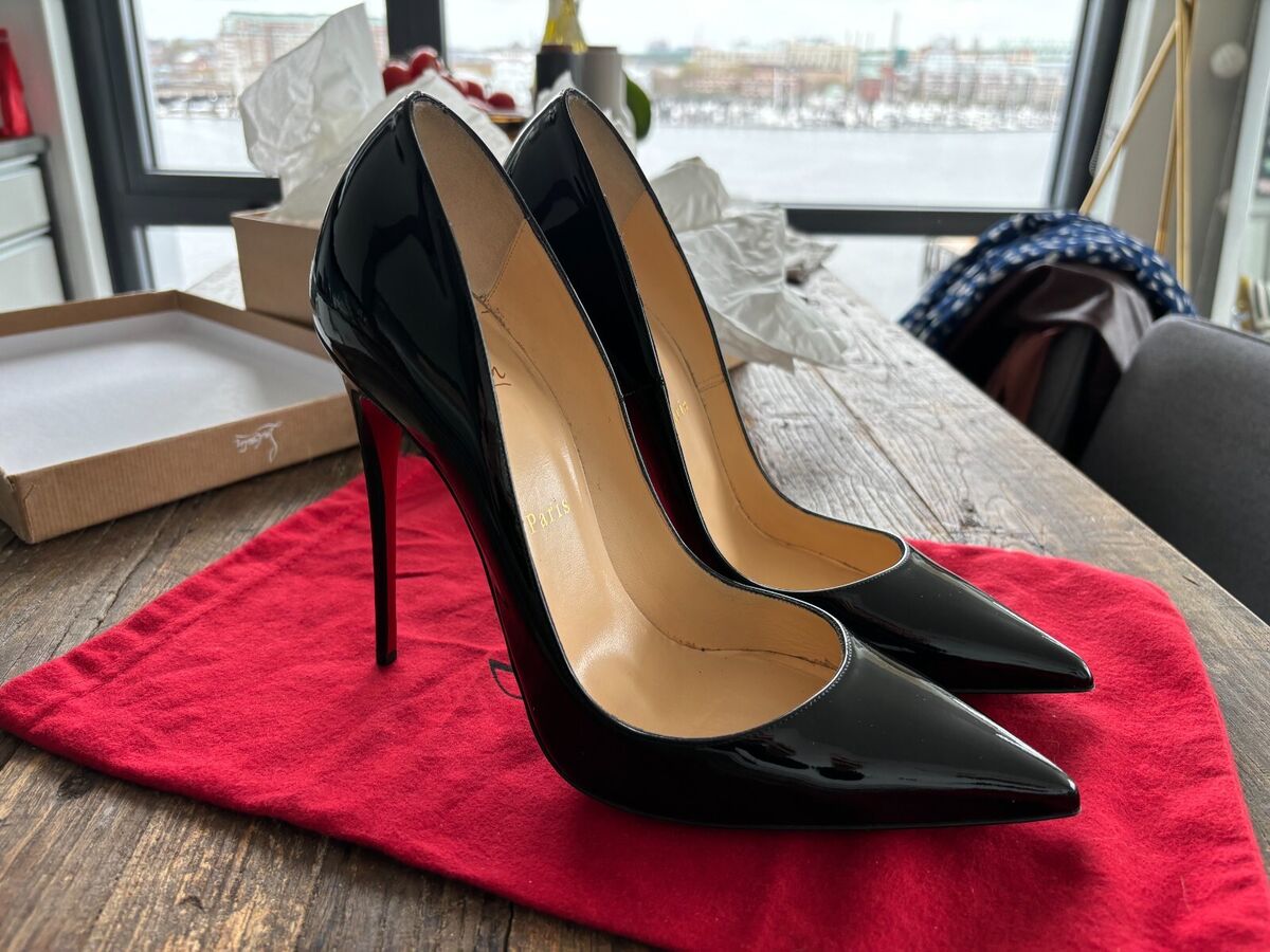 NEW Christian Louboutin So Kate 120 Black Patent Leather NEW Christian Louboutin So Kate 120 Black Patent Leather