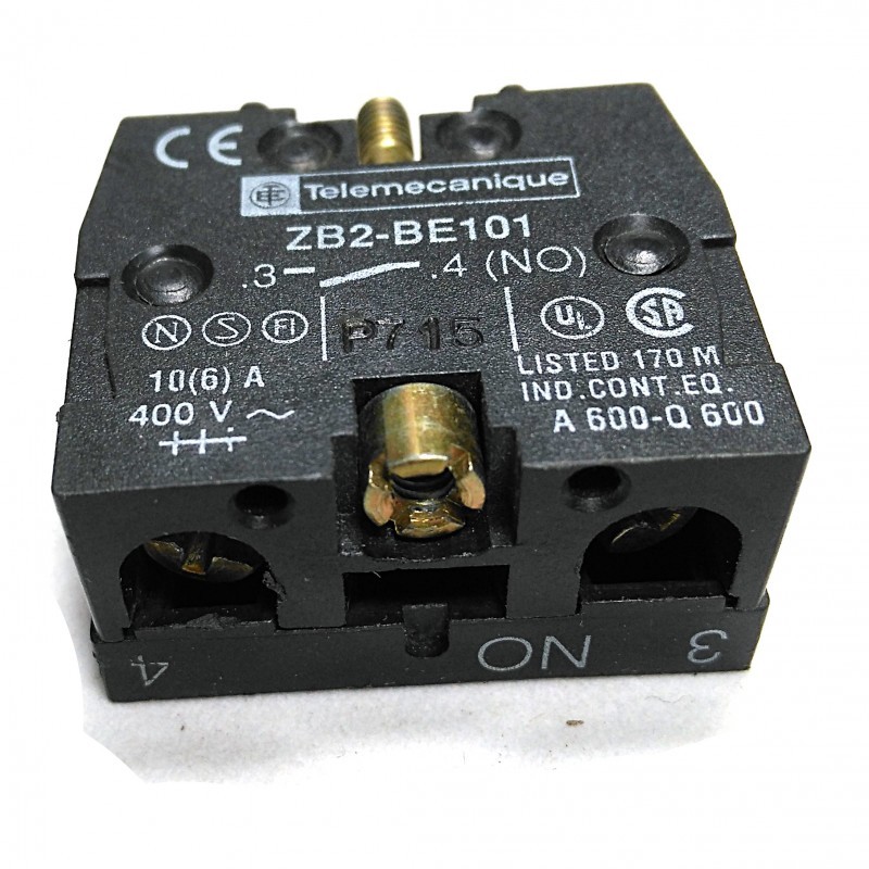 Telemecanique ZB2BE101 Contact Block 1no Screw for sale online | eBay UK