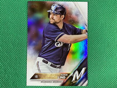 2016 Topps Rainbow Foil #57 Adam Lind Milwaukee Brewers | eBay