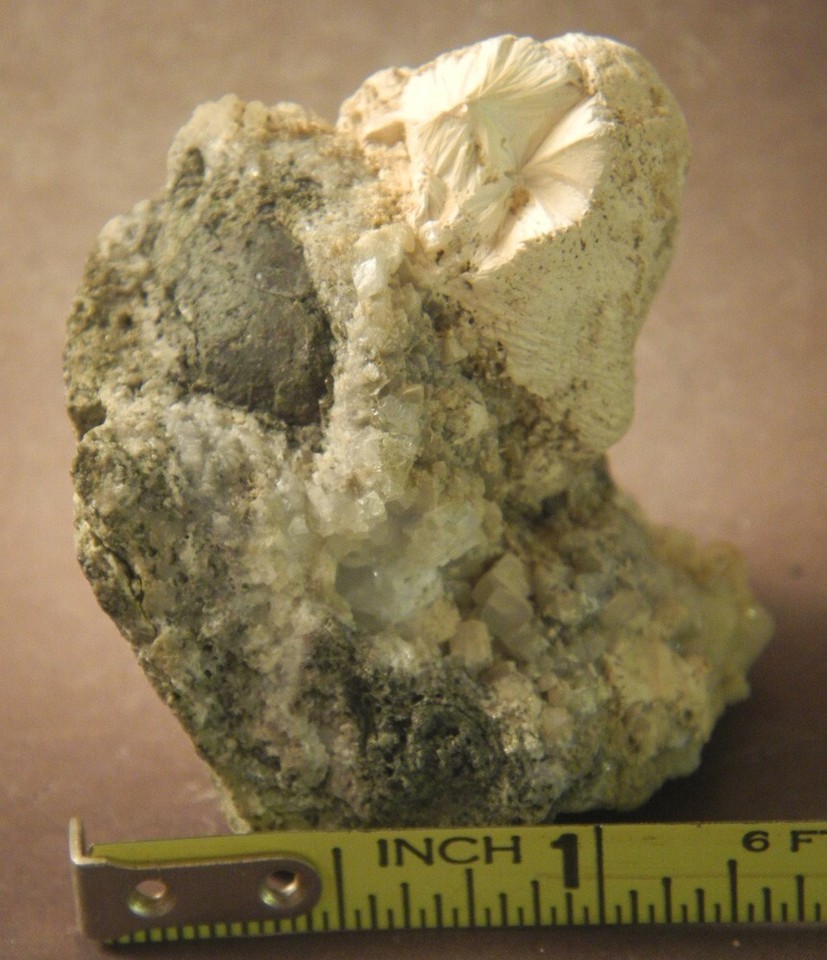 Pectolite Crystals Radiating Needle Form Paterson NJ Mineral Specimen ...