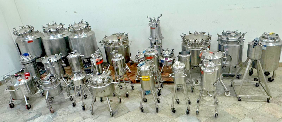 Large Lot Stainless Steel Portable Jacketed Vessel Tank Fermentation ...