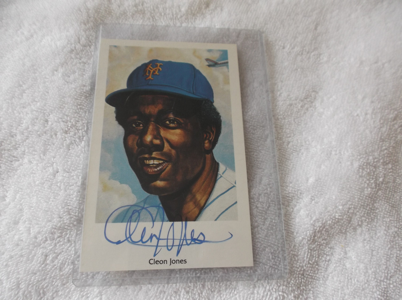 CLEON JONES---NEW YORK METS-K.B.TOYS 1994 CAPITAL RON LEWIS SIGNED ...