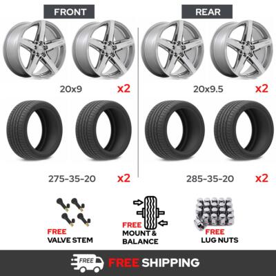 20" NICHE M270 Teramo w/ 20" Performance Wheel & Tire for 2019-2020 BMW ...