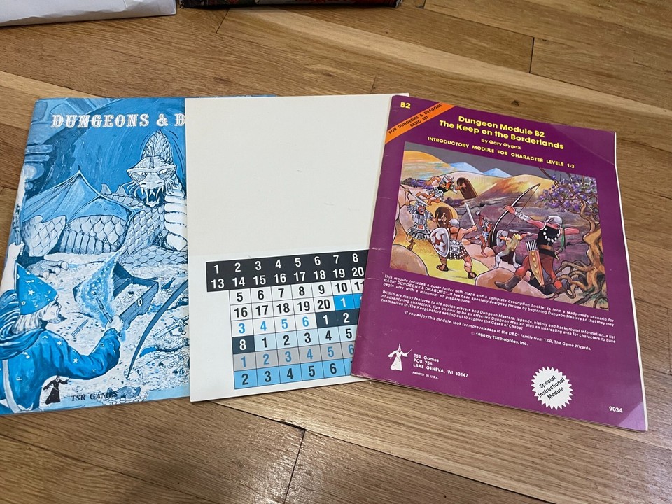 Dungeons & Dragons Holmes Basic Boxset w/chits TSR | eBay