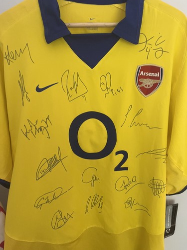 Official Arsenal signed 2003/04 Invincibles Shirt Legends - Henry ...