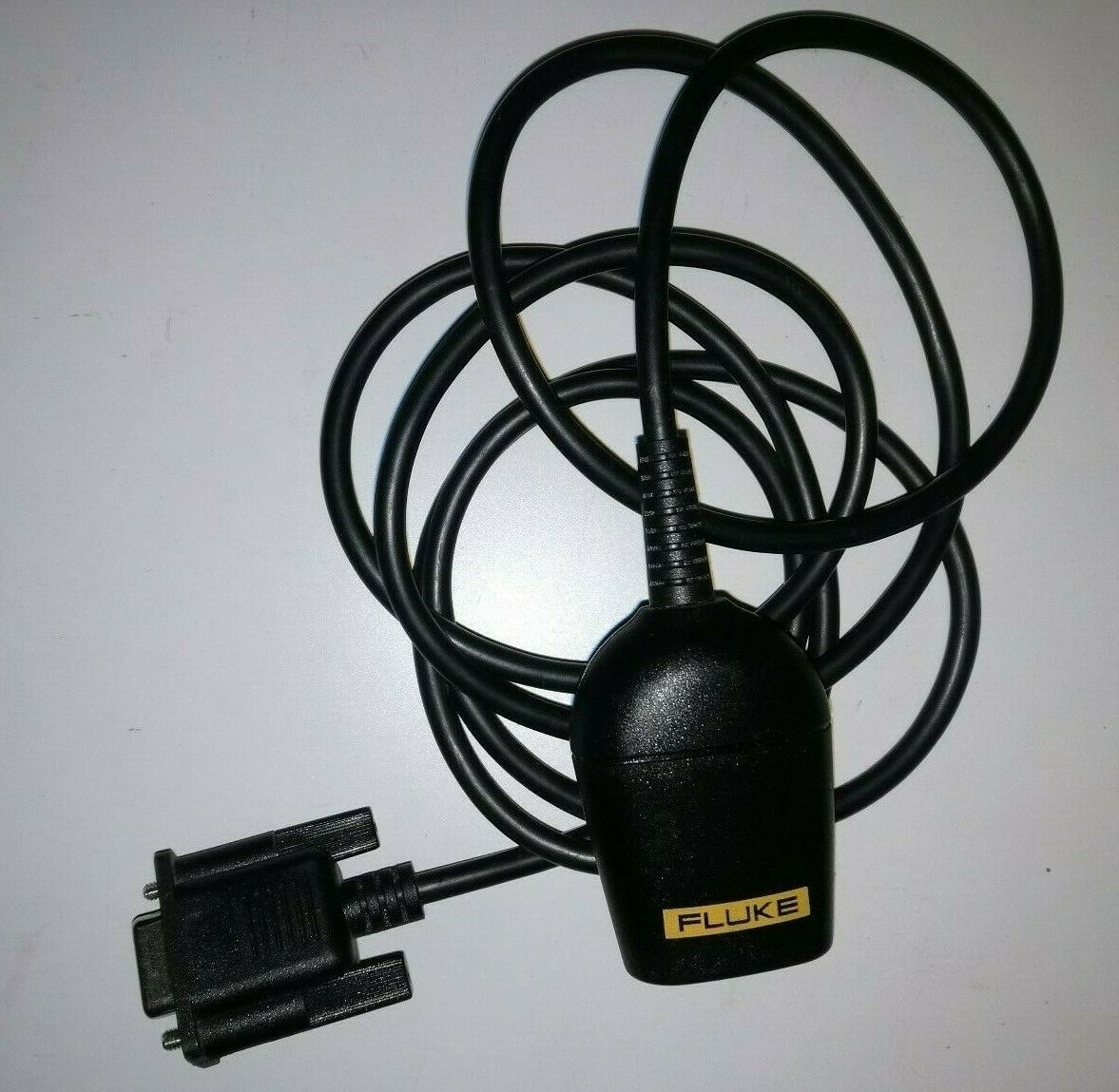 Fluke PM9080/101 Optically Isolated RS-232 Adapter Cable DB-9 Connector ...