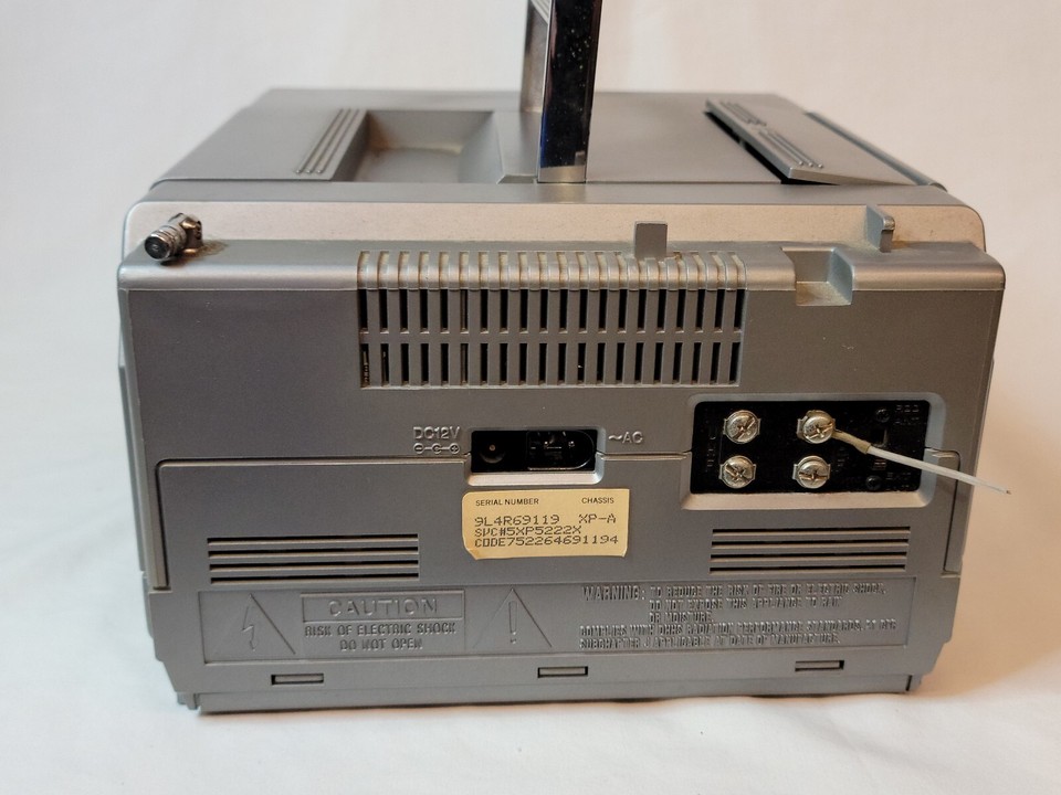 General Electric Portable CRT TV Radio 5” General Electric GE Retro ...