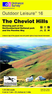 The Cheviot Hills by Ordnance Survey (Sheet map, 1995) for sale online ...