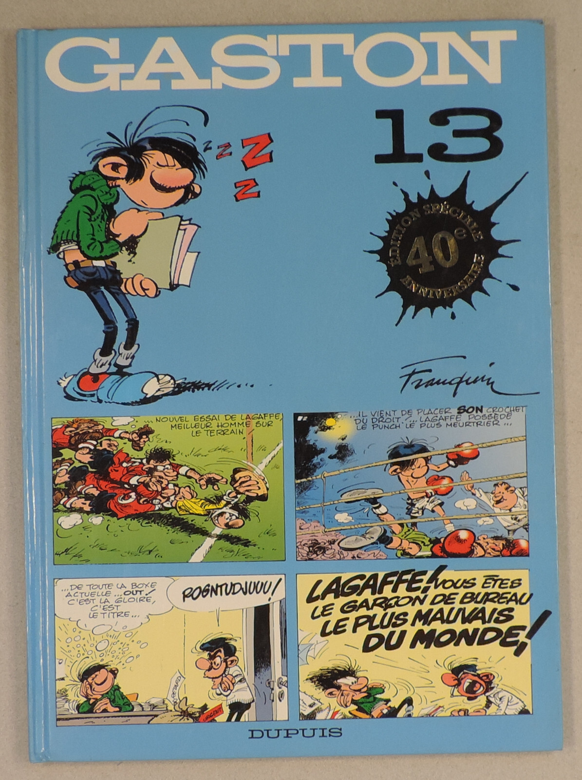 Gaston 13 ed speciale 40e anniversaire Franquin Dupuis 1997 EO TBE | eBay