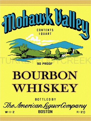 Mohawk Valley Bourbon Whiskey 9" x 12" Metal Sign | eBay