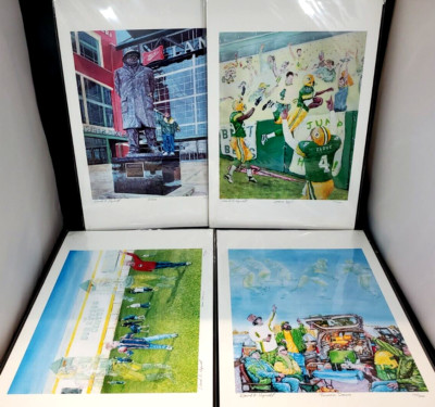 Set of 4 David R. Hipwell Signed Numbered Matted Prints, Green Bay ...