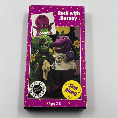 Barney Rock With Barney VHS 1991 Video Tape Sing Along Song Purple ...