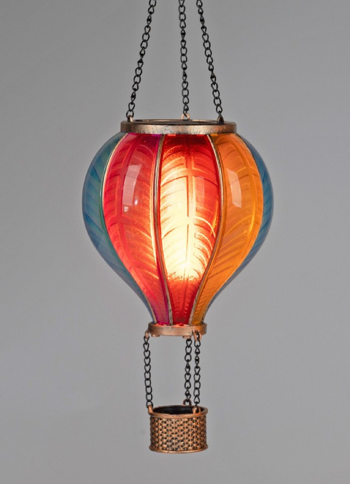 Solar Dekohänger Ballon H. 25cm blau bunt aus Acryl Formano S25 | eBay