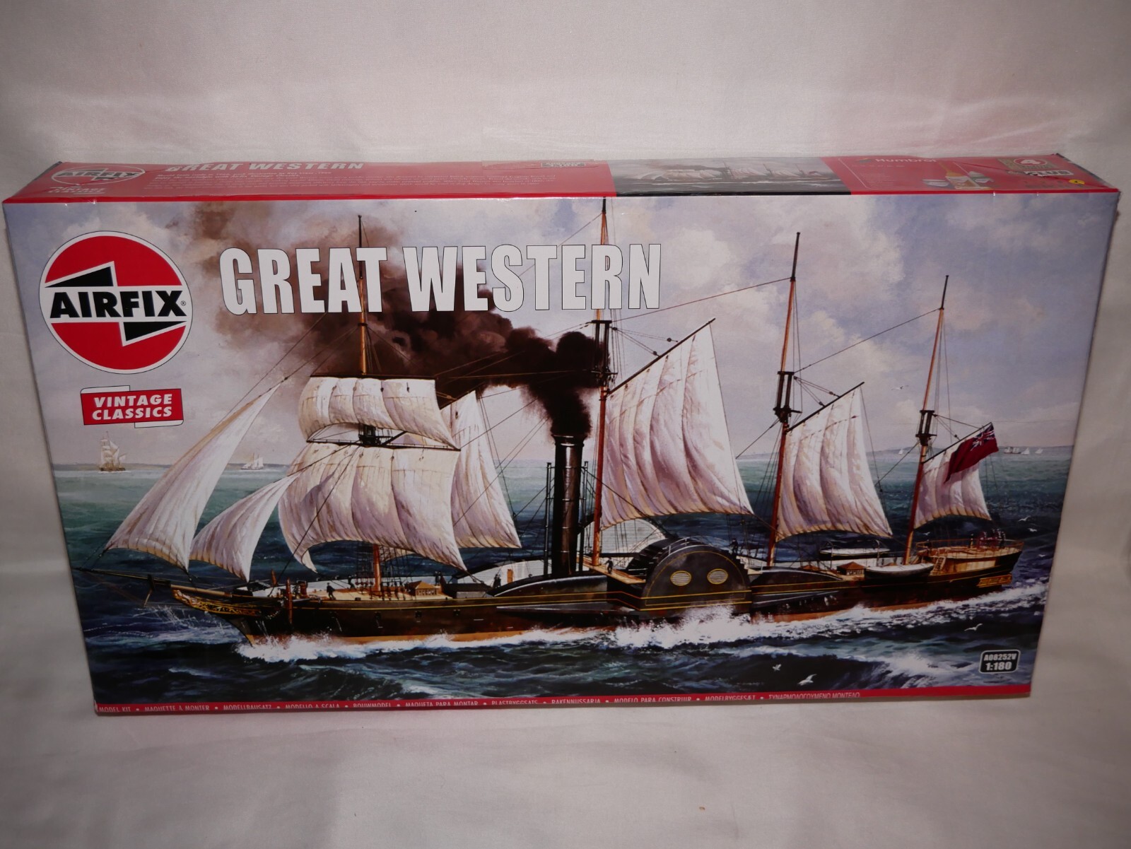 Airfix Vintage Classics 1:180 Great Western Ship Model Kit Skill Level ...