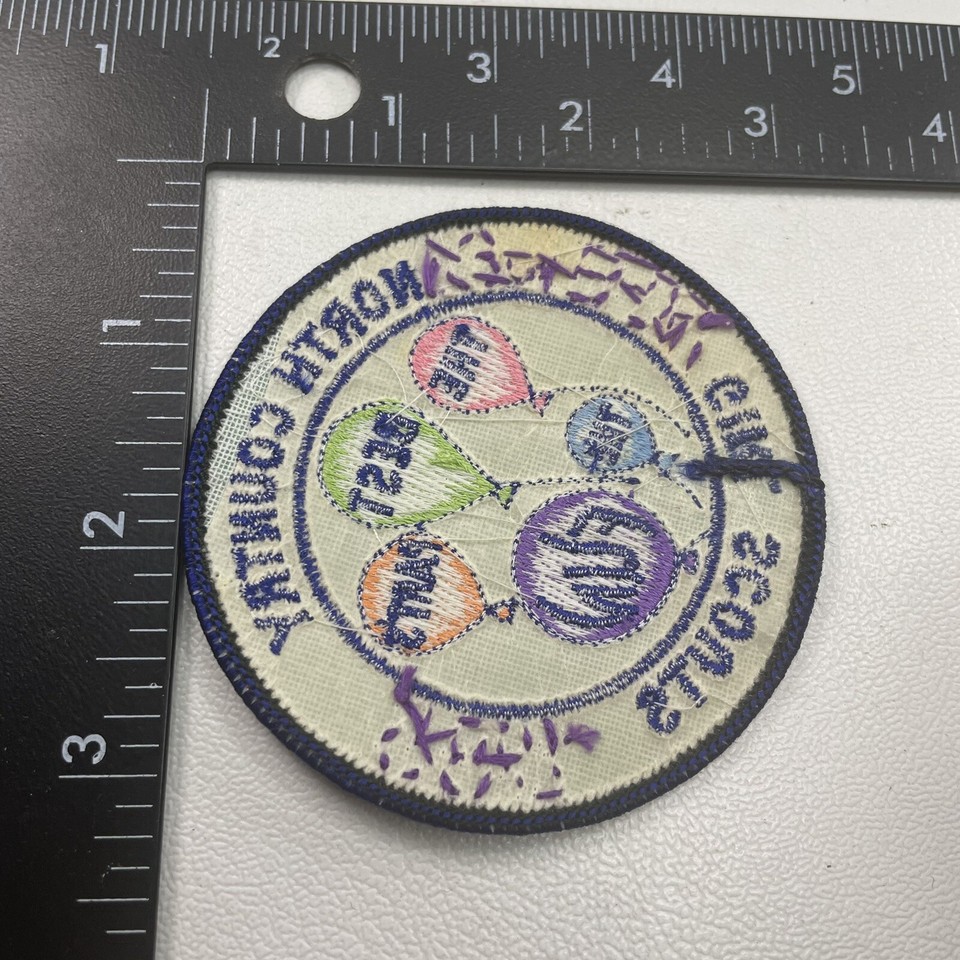1985 NORTH COUNTRY GIRL SCOUTS BEST PART IS THE FUN Balloon Patch B033 ...