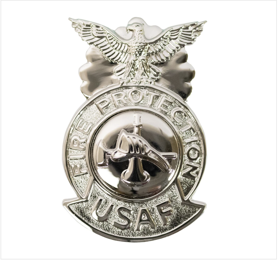 GENUINE U.S. AIR FORCE BADGE FIRE PROTECTION: FIRE FIGHTER - MINIATURE ...