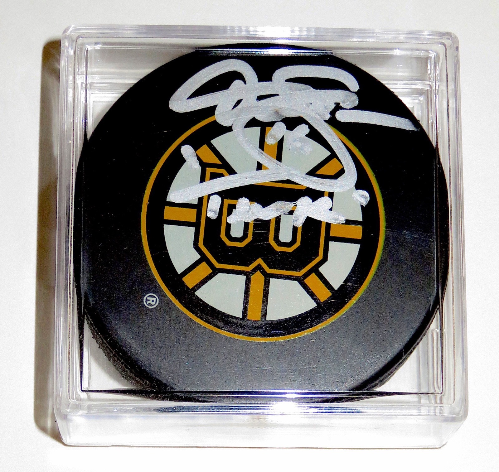 Derek Sanderson Signed "Turk" Bruins Puck + 1972 Boston Bar Photo ...
