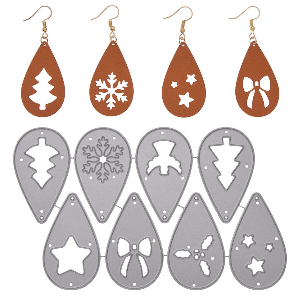 Earring Cutting Dies Teardrop Die Cuts Leather Jewelry Making Molds ...