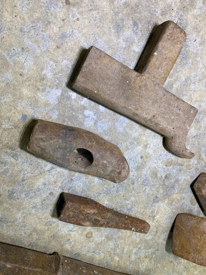 vintage blacksmith tools hardie hammers anvil shaping farrier knife ...