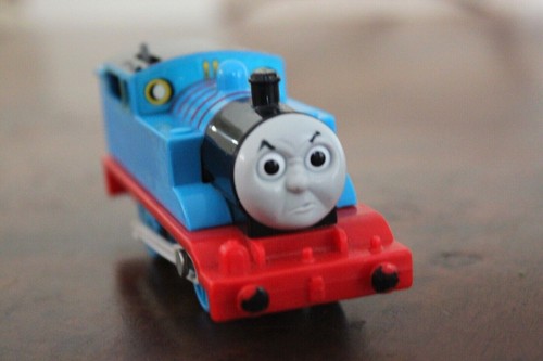 THOMAS TRACKMASTER MOTORISED ENGINE Angry Upset Face *RARE* Collectable ...