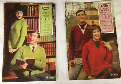 Vintage Patons Knitting Book Classic Series 5 books 1, 2, 5,11, 12 ...
