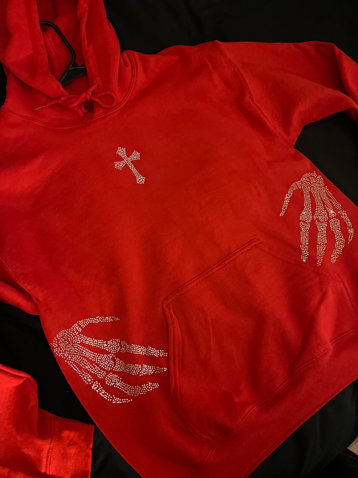 Vintage Rhinestones Skeleton Hoodie | eBay