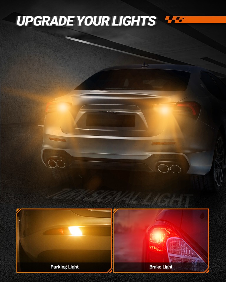 3157 3156 3057 LED Bulbs 2700K Amber Yellow Bulb Headlight | eBay