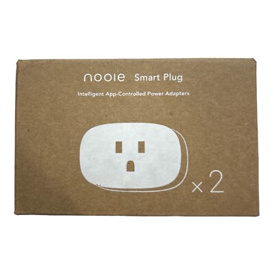Nooie Smart Plugs - Set of 2, 2.4GHz WiFi - New Open Box | eBay