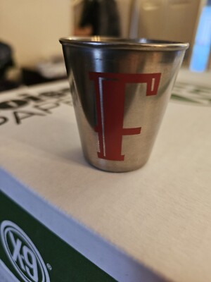 Fireball F Silver Metal Shot Glass | eBay