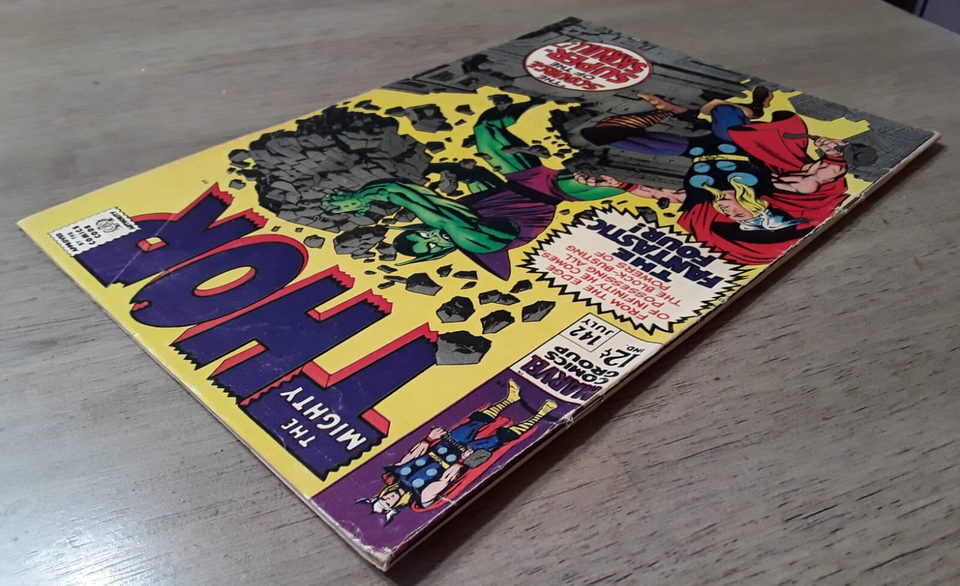 Mighty Thor comic book #142 Stan Lee Jack Kirby Marvel 1967 Super ...