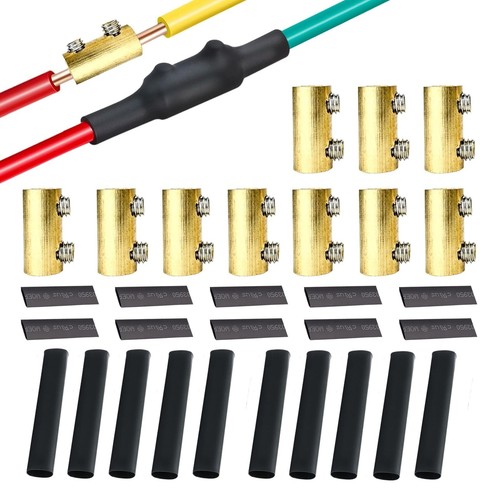 10 PCS 10 AWG Gauge Copper Wire Connectors Kit, 60A High-Current ...