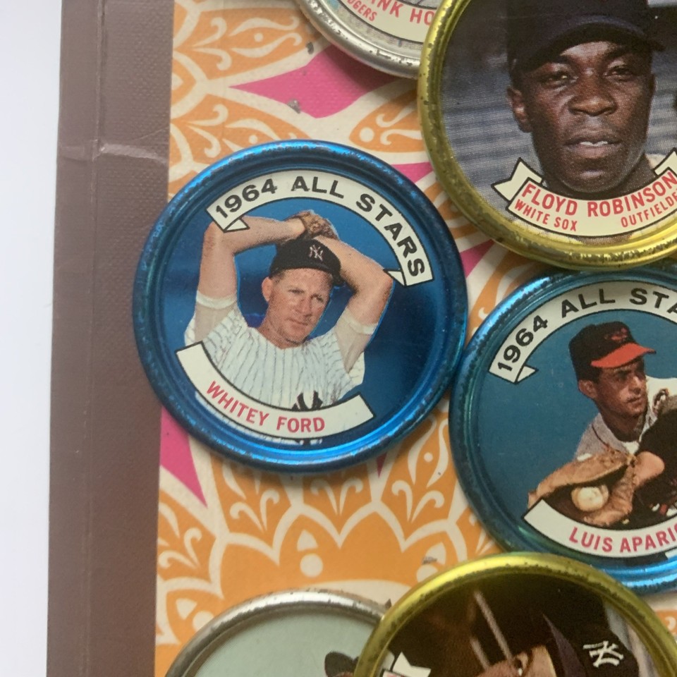 1964 Topps Baseball Coin Lot 22 Different Whitey Ford, Ken Boyer, Joe ...